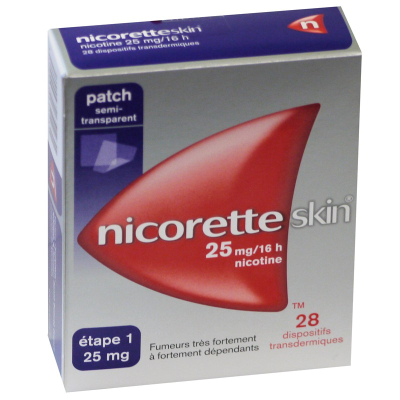 Prix de NICORETTESKIN 25mg/16h DISP TRANSDERM B/28 - Johnson et Johnson ...