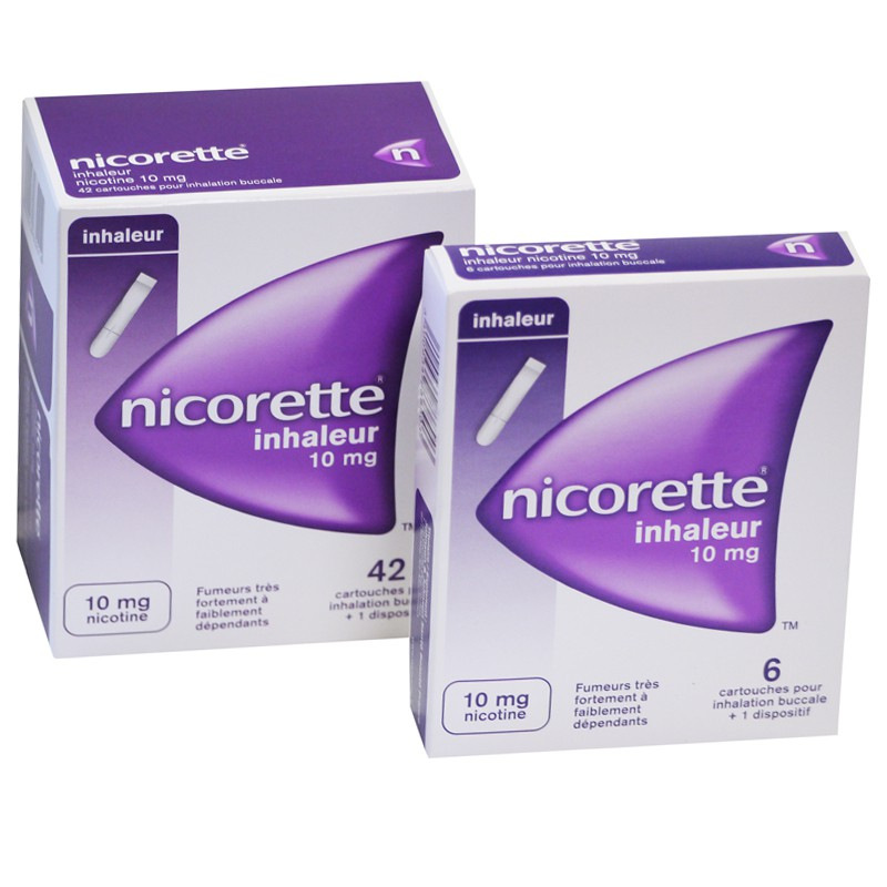 Prix de NICORETTE INHALEUR 10mg CART INH BUCC B/42 - Johnson et Johnson ...