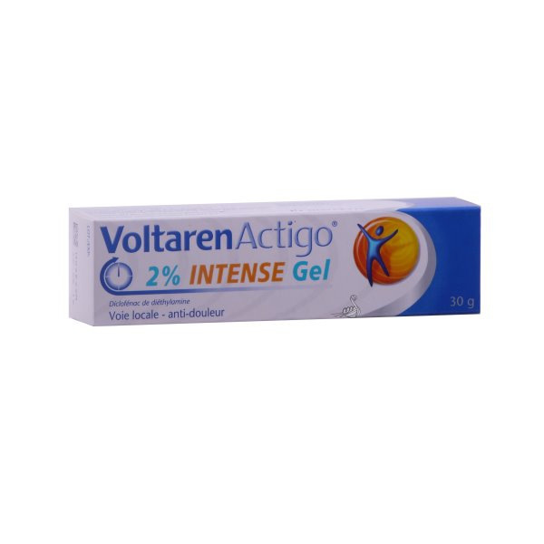 Prix de Voltaren Actigo 2% intense gel - Novartis
