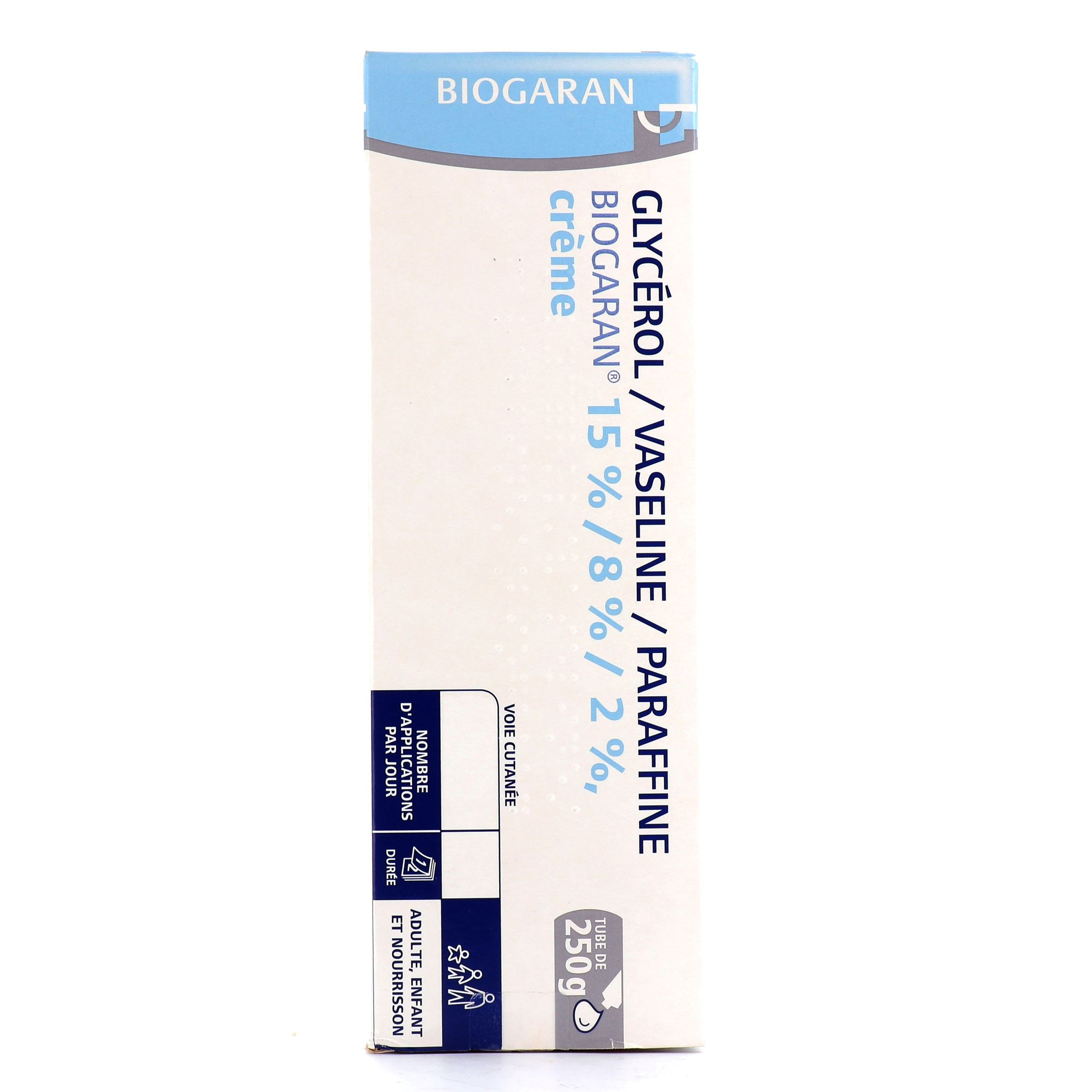 Glycérol Vaseline Paraffine crème 250 g Biogaran - Biogaran | Pharmacie ...