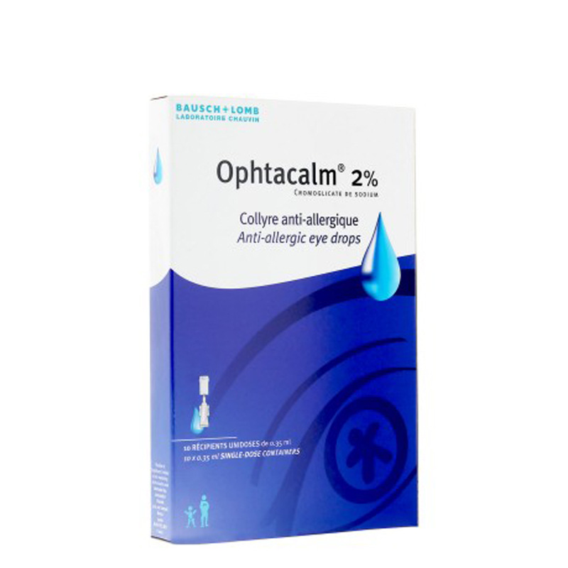 Ophtacalm 2% Collyre Anti-allergique 10 unidoses - BAUSCH AND LOMB ...