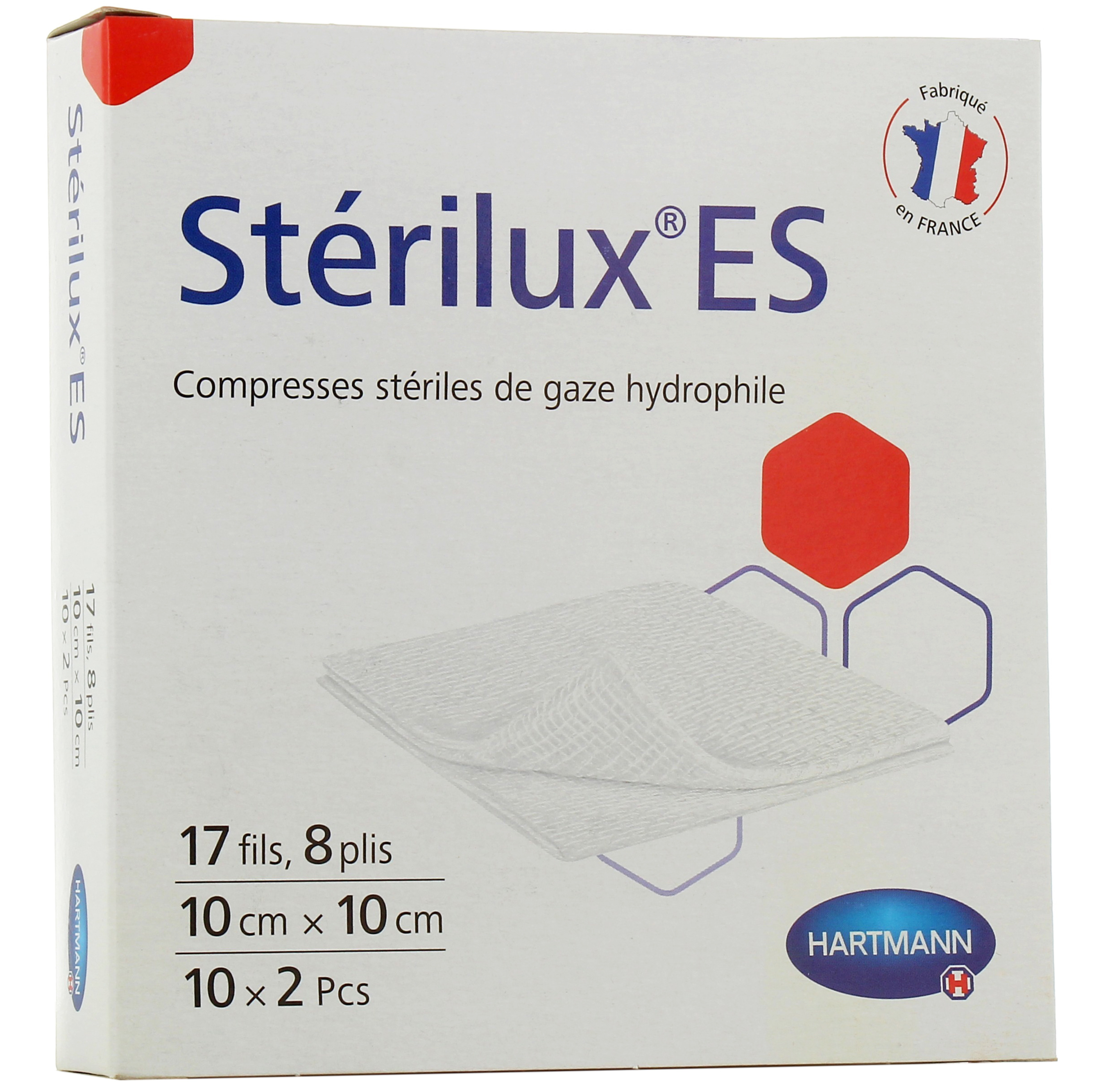 Compresses stériles Sterilux ES 10x10 cm