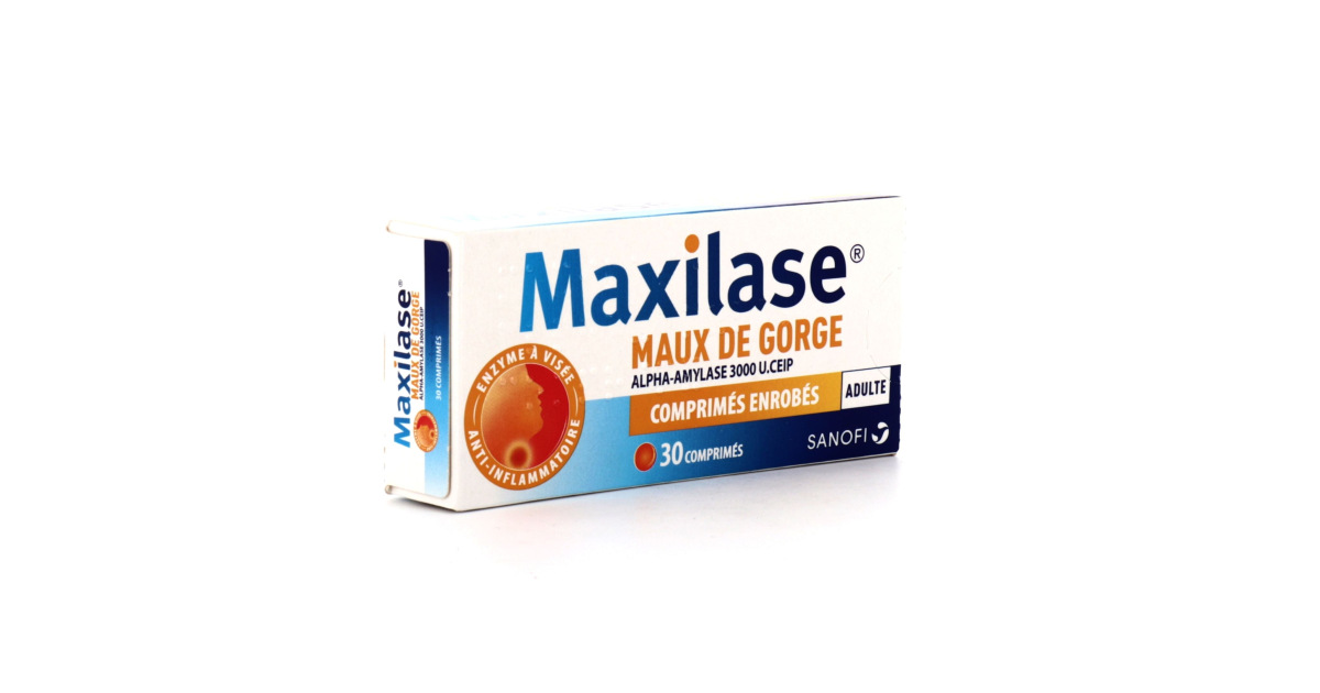 Maxilase 30 comprimés - SANOFI | Pharmacie des drakkars