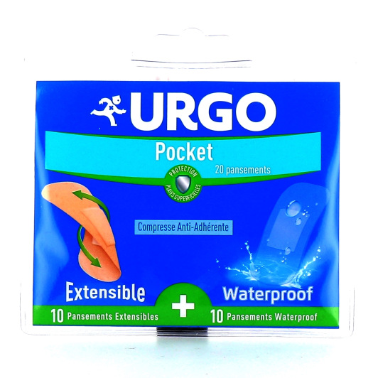 Urgo Pocket pansements extensibles et waterproof - Soin des plaies